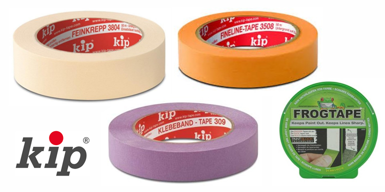 Creatief buiten de lijntjes kleuren met verf en tape