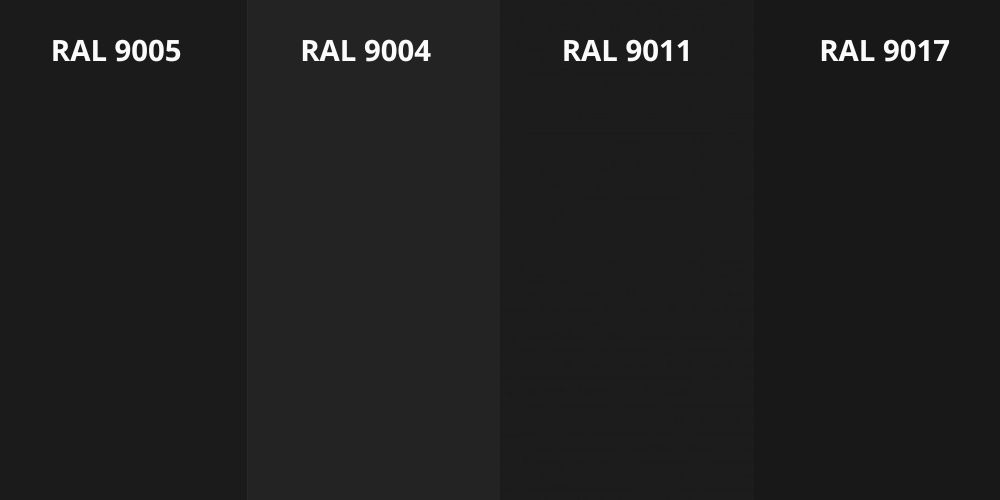 RAL 9005: diepzwart